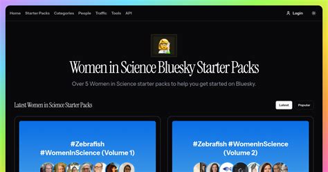 Women In Science Bluesky Starter Packs [4 Lists • May 2025]