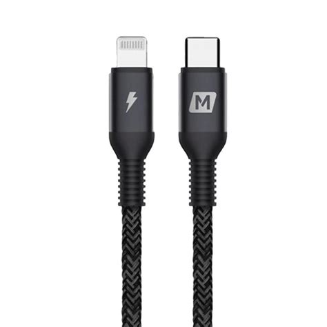 Кабел за данни и зареждане Usb Type C Lightning Momax 1 2m черен