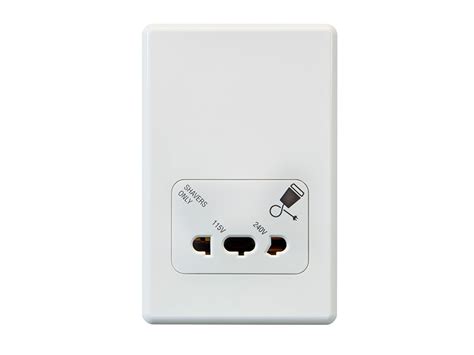Clipsal C2727 Universal Shaver Socket Outlet 240 110vac 22va