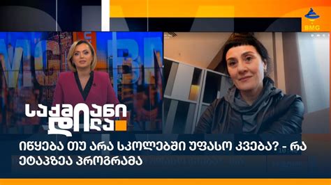 იწყება თუ არა სკოლებში უფასო კვება რა ეტაპზეა პროგრამა Youtube