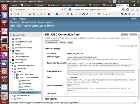 Networking JDBC Connection Pool Details On Glassfish Ask Ubuntu