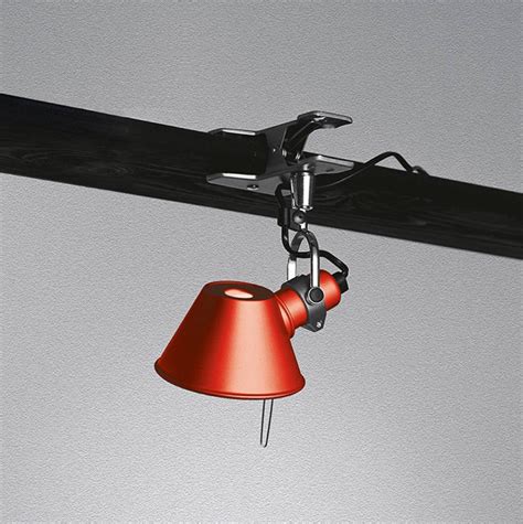 Lampa Artemide Tolomeo Pinza Micro Czerwona