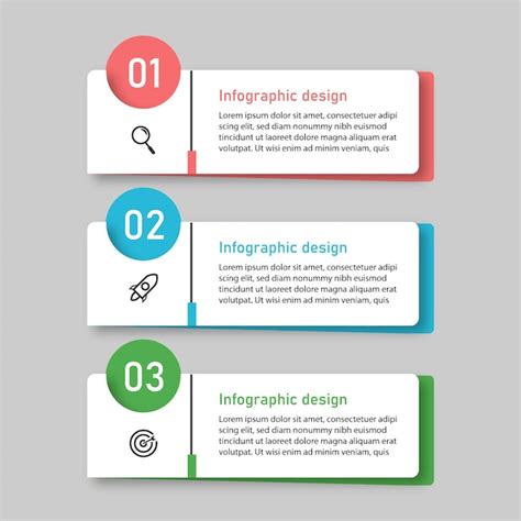 Premium Vector Business Infographic Template With 3 Options Premium