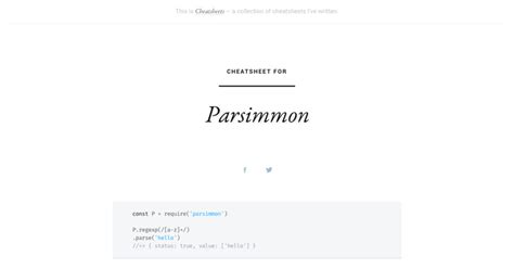 Parsimmon Cheatsheet