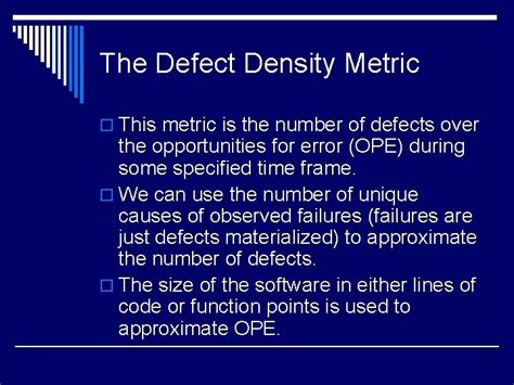 Software Quality Metrics Overview Types Of Software Metrics
