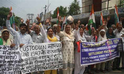 Pojk Refugees Demand Release Of Financial Package The Tribune India
