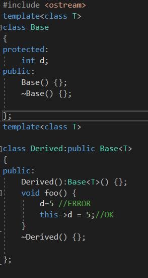 No Its Not A Compiler Bug The Base Class At The Time Of Compilation