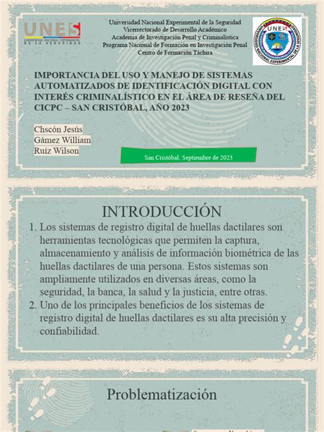 Reseña Pdf Ciencia Forense Huella Dactilar