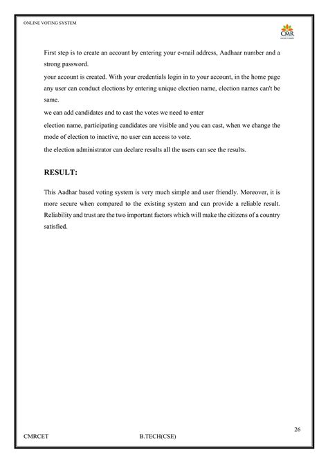 Voting Project Mini Project Pdf