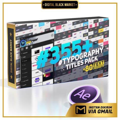 Jual AtomX Big Pack Of Typography After Effect Extension Shopee Indonesia