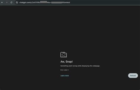 When A Session Is Too Large It Crashes The Browser Bugs Openai Developer Community