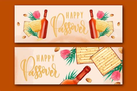 Free Vector Watercolor Passover Background