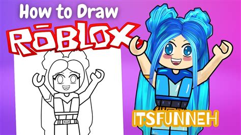 Simple Roblox Drawing Tutorial For Beginners How To Draw Itsfunneh Youtube