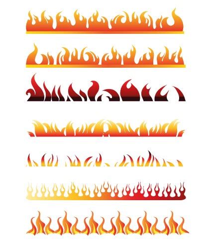 Fire Border Vector Images Over 7 200