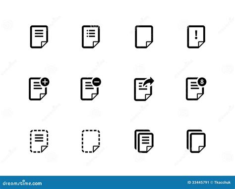 Notepad Document File And Note Icons Stock Vector Illustration Of