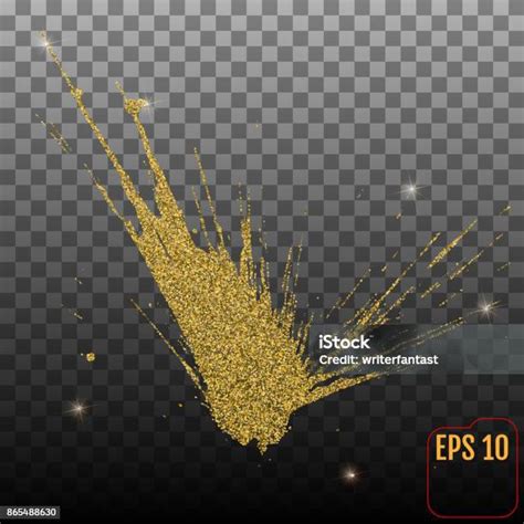 색종이 폭발 효과 투명 한 회색 배경에 고립의 그림 페인트의 공간 스타 폭발 튀기지 골드 스플래시 추상 배경 Blob 프레임 벡터 일러스트 레이 션 금 금속에 대한 스톡