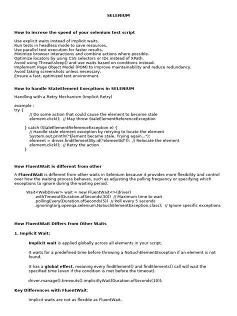 Selenium Pdf Computer Engineering Software Development