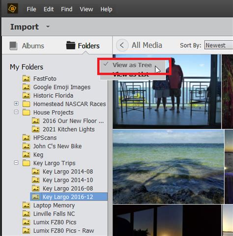 importing a folder with its subfolders adobe community 11912898