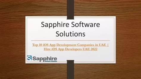Ppt Top Ios App Development Companies In Uae Hire Ios App