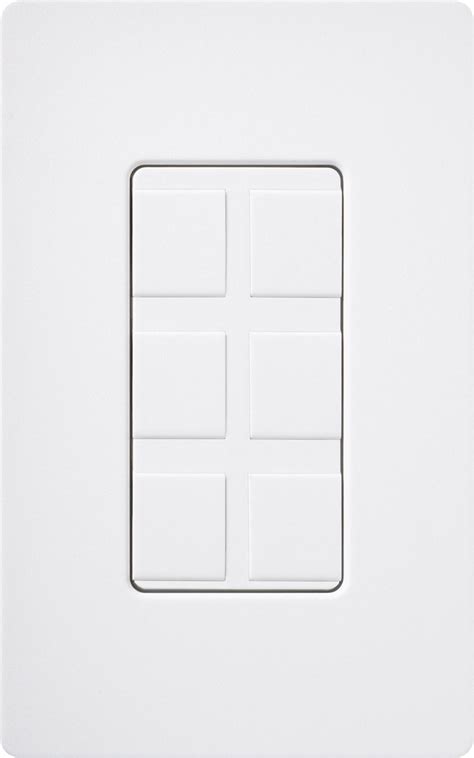 Lutron Sc 6pf Sw 6 Port Frame With Blanks Snow — Lighting Supply