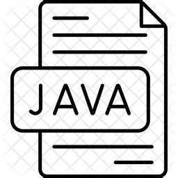 Java Source Code File Icon Download In Line Style
