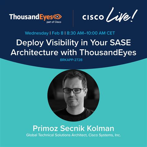 Primož Kolman On Linkedin Session Catalog Cisco Live 2023 Amsterdam