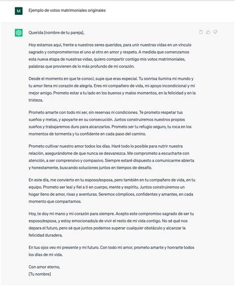 Cómo Usar Chatgpt Para Escribir Los Votos Matrimoniales