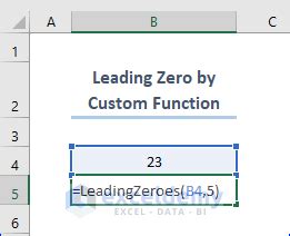 Using Excel Vba To Format A Number With A Leading Zero Methods