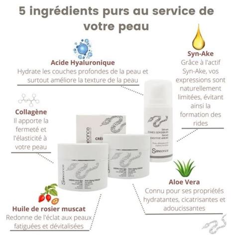 SKINEANCE venin de serpent Serum et crèmes jour Serum et Crème anti