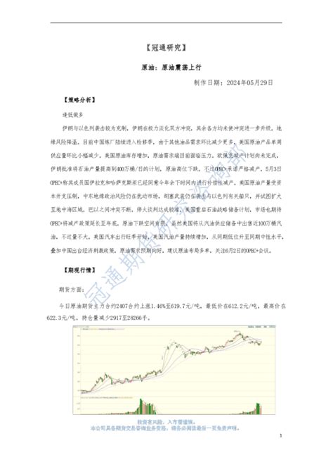 原油：原油震荡上行