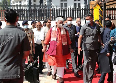 Lieutenant Governor Manoj Sinha Arrives Inaugurate Editorial Stock