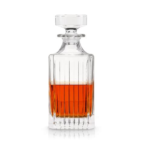 Get Viski Reserve European Crystal Liquor Decanter Cut Crystal Carafe