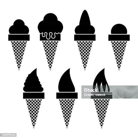 화이트 백그라운드에서 고립된 달콤한 아이스크림 아이콘 3가지 개체에 대한 스톡 벡터 아트 및 기타 이미지 3가지 개체 개념 개체 그룹 Istock