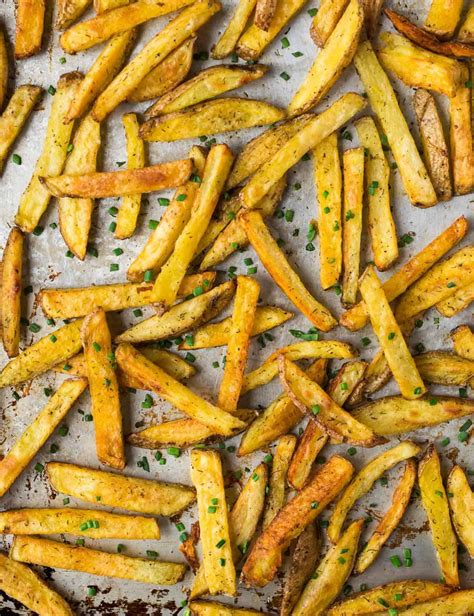 Homemade French Fries Crispy Baked Fries WellPlated