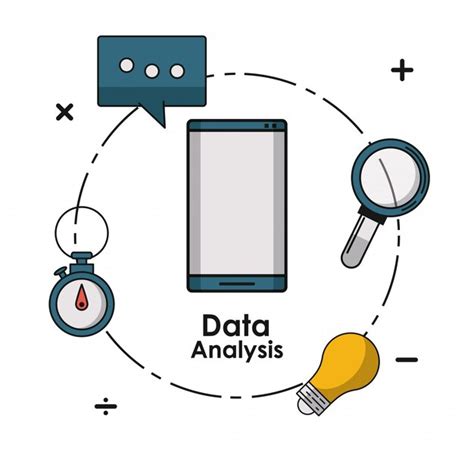 Premium Vector Data Analysis Elements Concept
