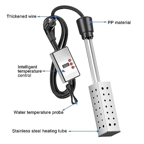 Kyaoayo Tauchsieder Badewanne Tauchsieder Badewannepool Thermostat