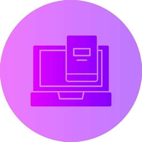 Two Factor Authentication Gradient Circle Icon 39486848 Vector Art At
