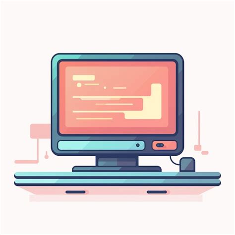 Premium Vector Computer Technology Pc Screen Desktop Isolated