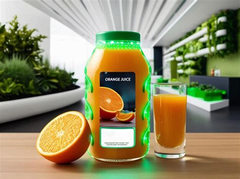 Modern Orange Juice Container Product Mockup Premium Ai Generated Image