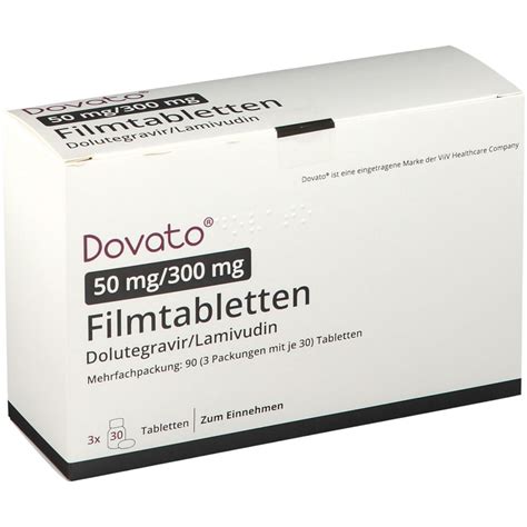 Dovato 50 Mg 300 Mg Filmtabletten 3x30 St Mit Dem E Rezept Kaufen