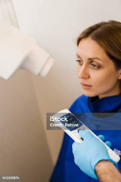 Dentist Do Xray Tooth Scan For Woman In Dentistry Teeth X Ray Scanning For Detect Toothache And