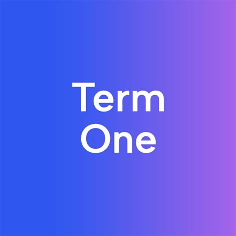 Term One Modern Language School