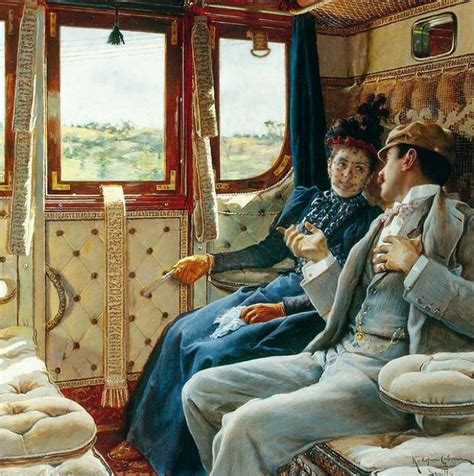 Пазл В купе — собрать пазл онлайн | Victorian paintings, Train art ...