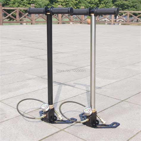 Bull 4500psi Hunting Pcp Hand Pump 300bar Three Stage High Pressure