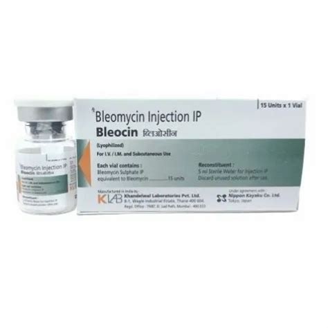 Bleomycin 15iu Bleocin Bleomycin Injection 15x1 Vial At Rs 400pack
