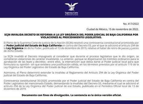 Invalida La SCJN Reforma Sobre Haber De Retiro De Jueces De BC New Jetpack Site