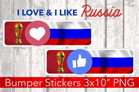 Russia Bumper Stickers Graphic by davidrockdesign · Creative Fabrica
