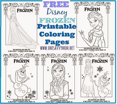 One Savvy Mom NYC Area Mom Blog Disney Frozen Free Printable