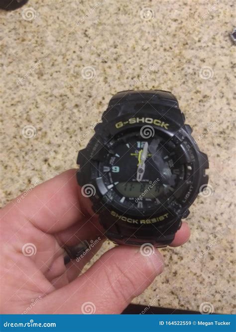 Face Of A Casio Mens G Shock Watch Editorial Stock Image Image Of Face Casio 164522559