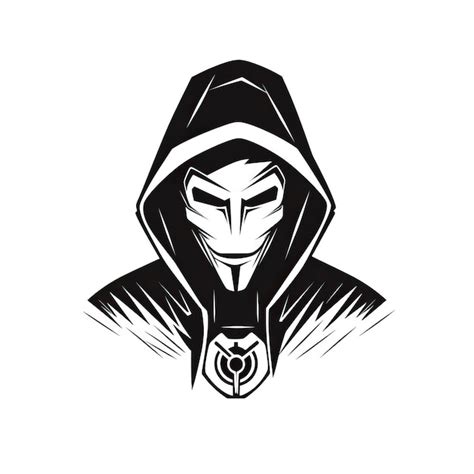 Premium Photo Simple Logo Hacker White Background White Background White Background HD Photo